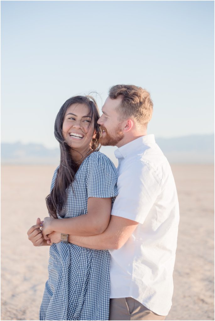 Genesis + Britton Madjestic Engagement at The Dry Lake Bed Las VEgas