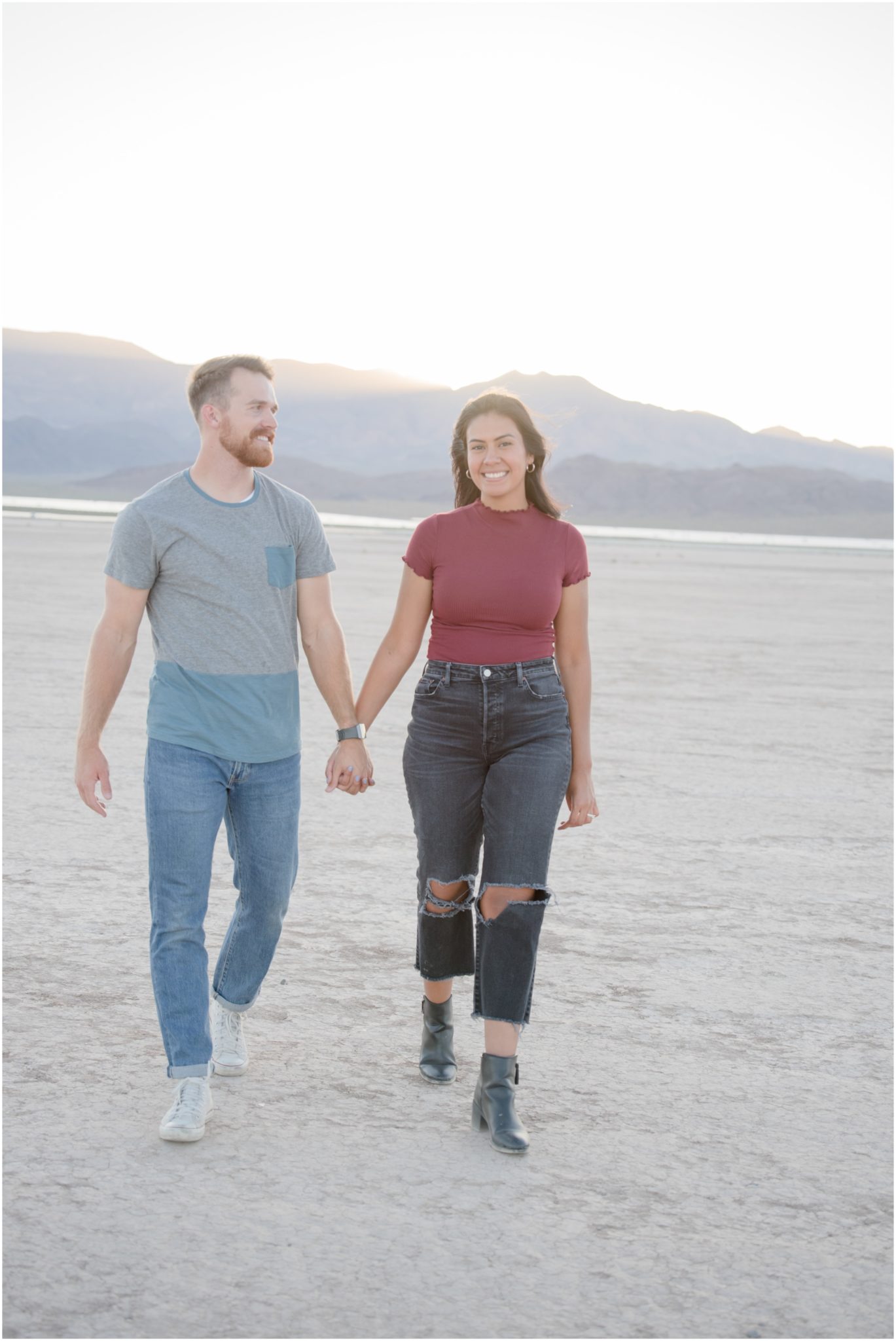 Genesis + Britton Madjestic Engagement at The Dry Lake Bed Las VEgas