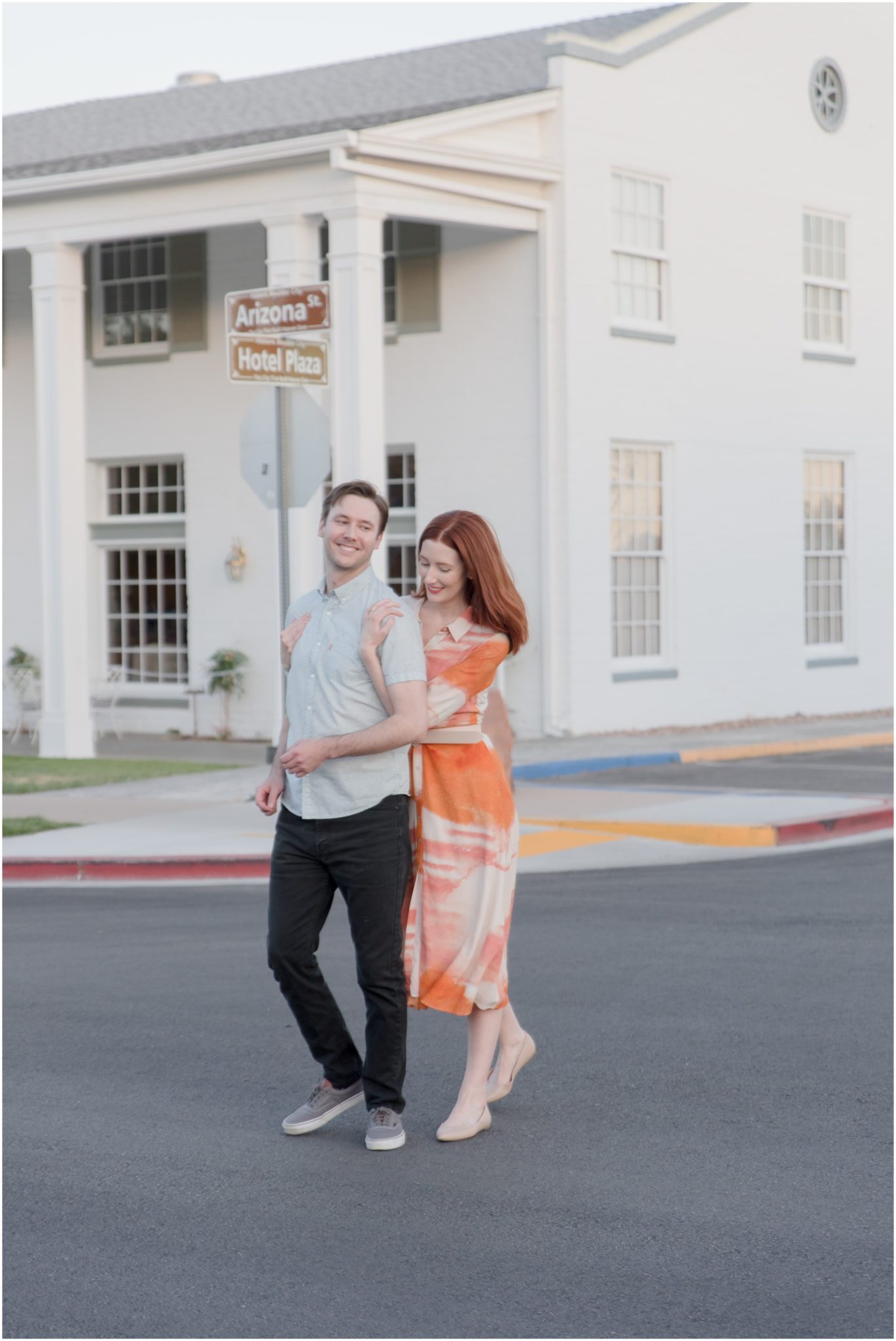Libby + Dane Vintage Engagment Session in Boulder City Nevada